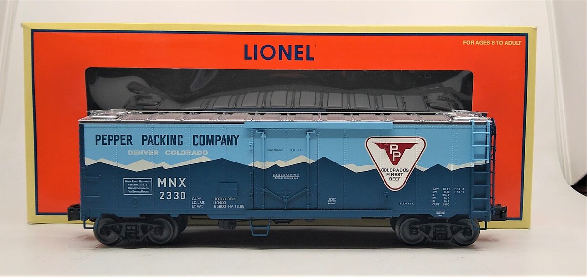 Lionel 6-27307 Pepper Packing Steel-Sided Reefer #2330 – Trainz