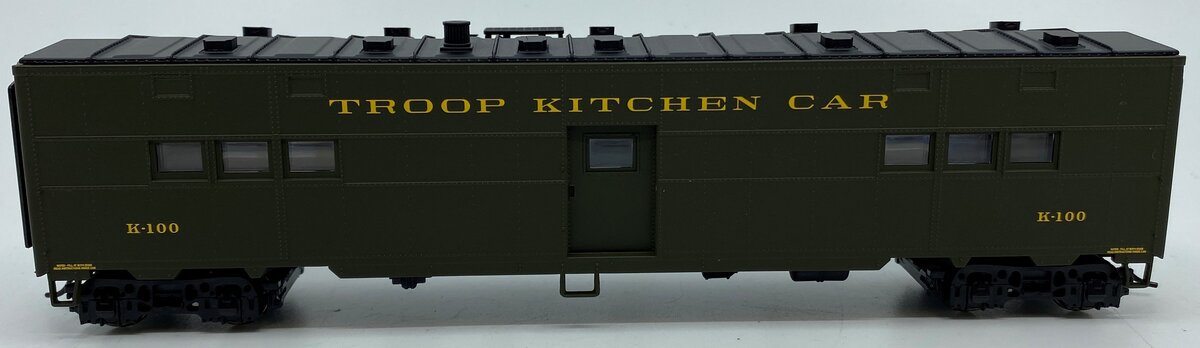 Walthers 932-4181 HO Scale ACF Troop Kitchen Car #K-100 – Trainz