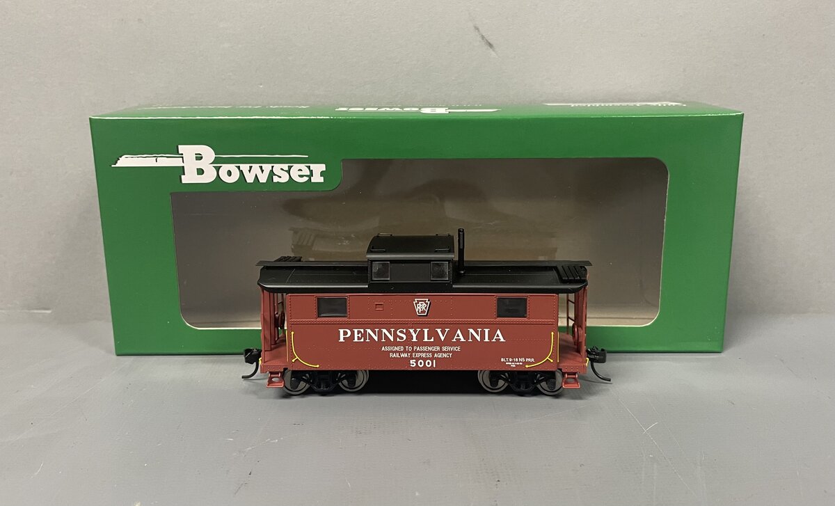 Bowser 42566 HO PRR N5 Caboose #5001 – Trainz