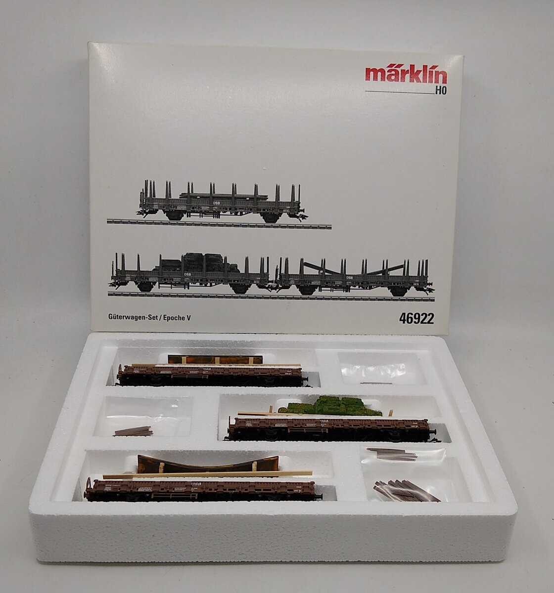 Marklin 46922 Stake Car Set with Ship Parts – Trainz