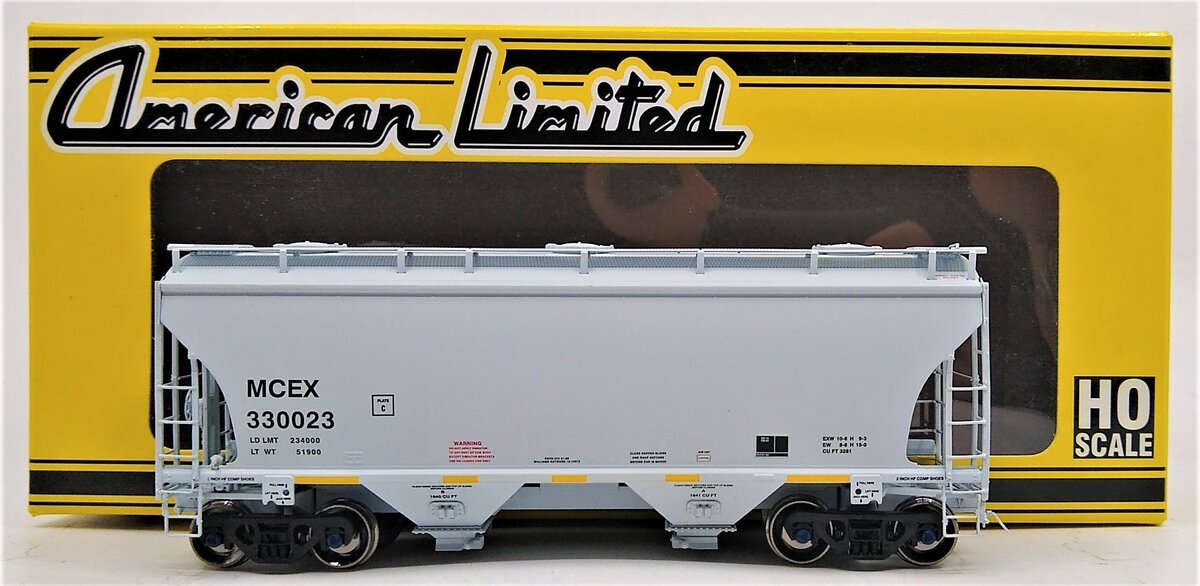 American Limited Models 1031 HO MCEX 3281cf 2-Bay Covered Hopper #3300 ...