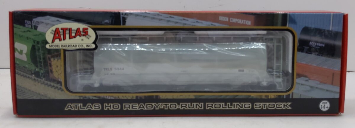 Atlas 1989-2 HO Texas Railcar 3-Bay Cylindrical Hopper #5344 – Trainz