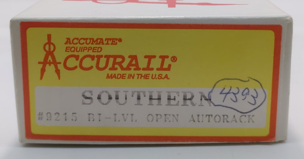 Accurail 9215 HO Southern 89' Bi-Level Open Auto Rack Kit #961283 – Trainz
