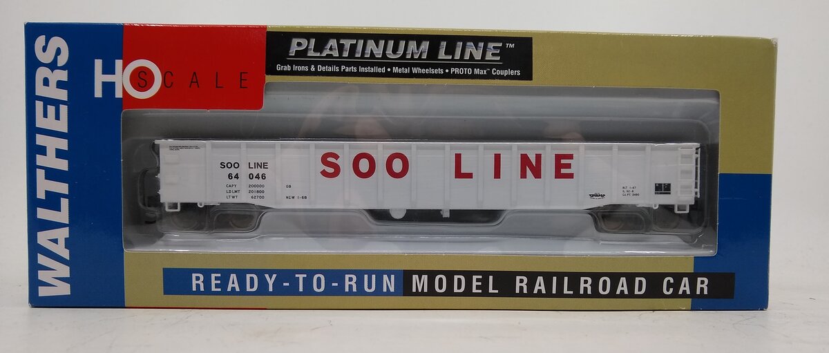 Walthers 932-40286 HO Scale SOO Line 53' Thrall Gondola #64046 – Trainz