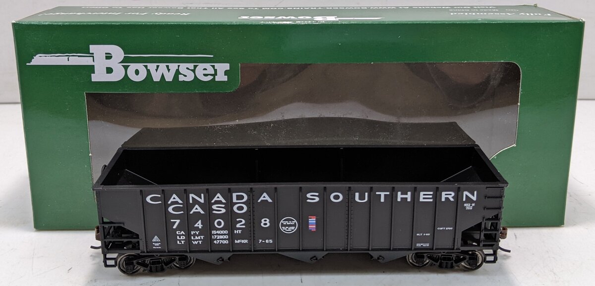 Bowser 41805 HO Canada Southern 70-Ton 14-Panel Hopper Car #74028 – Trainz