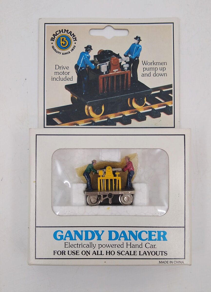 Bachmann 46202 HO Yellow Gandy Dancer Motorized Hand Car – Trainz