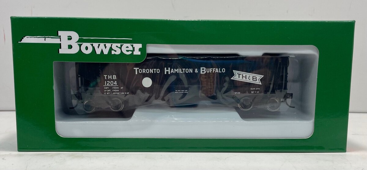 Bowser 42318 HO Scale TH&B 70 Ton Offset Hopper Car #1204 – Trainz