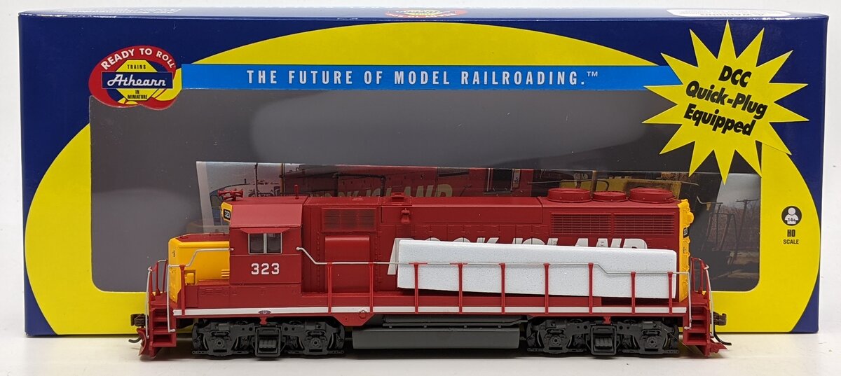 Athearn 76185 HO Scale Rock Island GP35 Diesel Locomotive #323 – Trainz