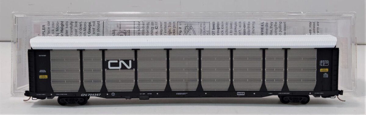 Micro-Trains 11100150 N CN 89' Tri-Level Enclosed Auto Rack #704367 – Trainz