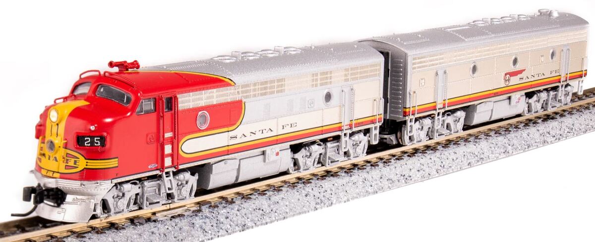 Broadway Limited 6830 N ATSF EMD F3 AB Diesel Set #25L/25A with Sound ...