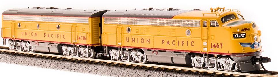 Broadway Limited 3814 N Union Pacific EMD F7 AB Diesel Set #1467/1470B ...