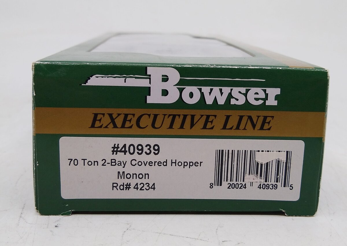 Bowser 40939 HO Monon 70-Ton 2-Bay Covered Hopper with Open Sides #423 ...