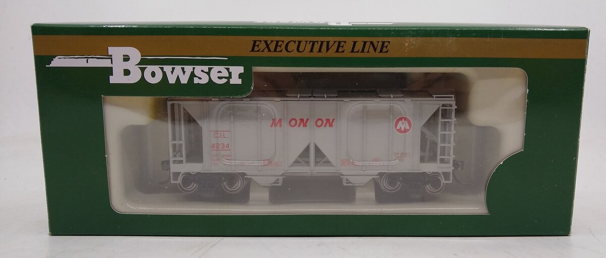 Bowser 40939 HO Monon 70-Ton 2-Bay Covered Hopper with Open Sides #423 ...