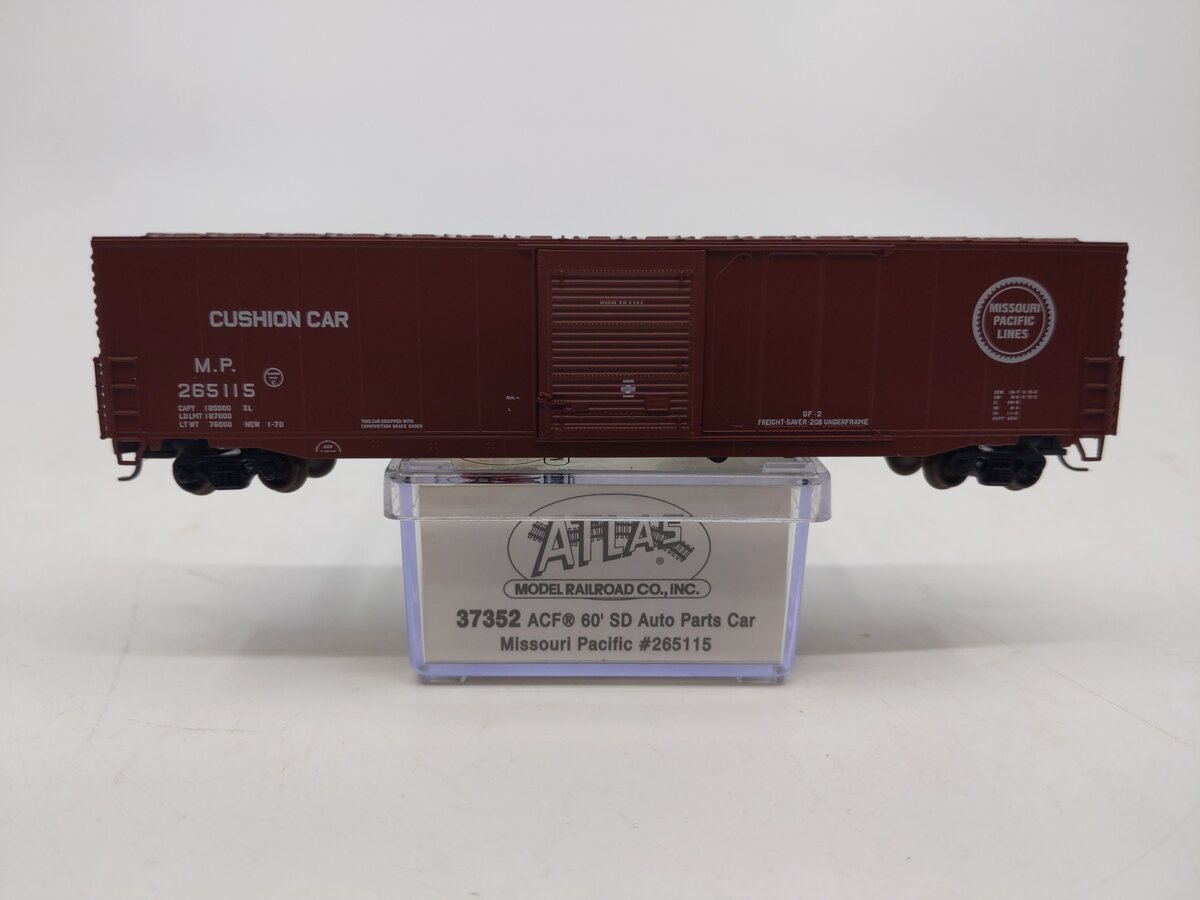Atlas 37352 N Scale MP 60' Auto Parts Boxcar #265115 – Trainz