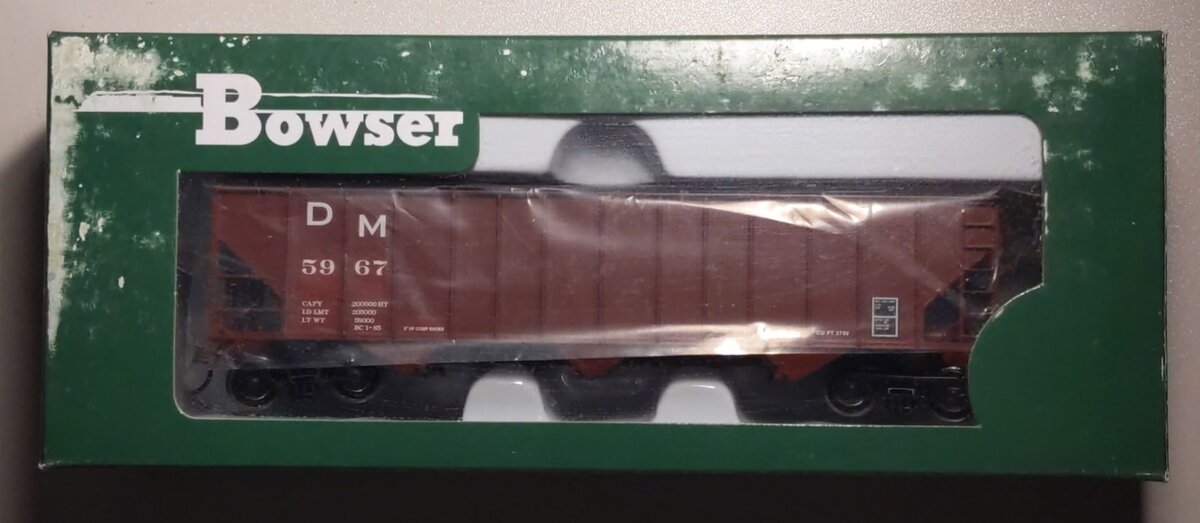 Bowser 41712 HO Scale Detroit & Mackinac 100 Ton 3-Bay Hopper #5967 ...