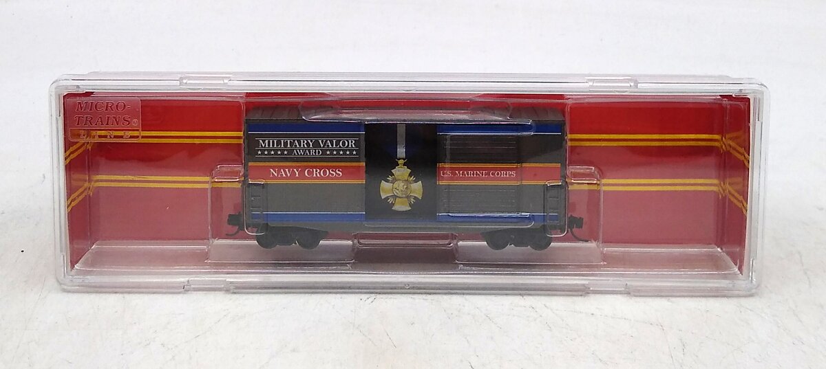 Micro-Trains 10100768 N U.S. Marine Corps Navy Cross 40' Hy-Cube Box C ...