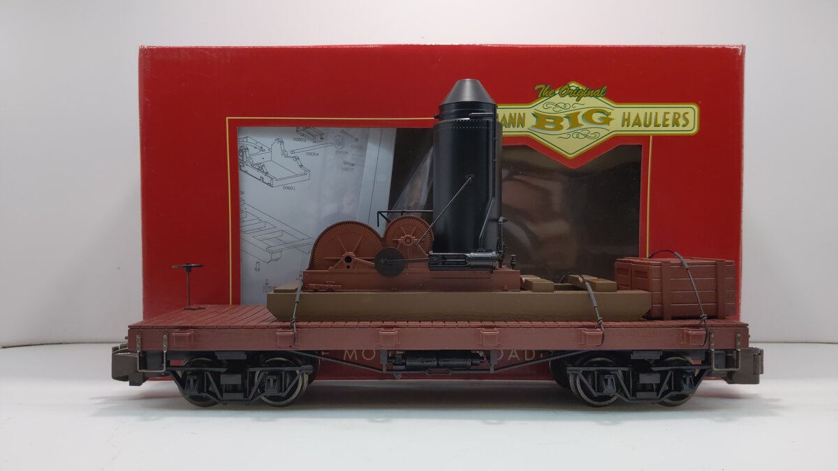 Bachmann 95699 G Skeleton Log Car w/ Steam Powered Log Skidder - Metal ...