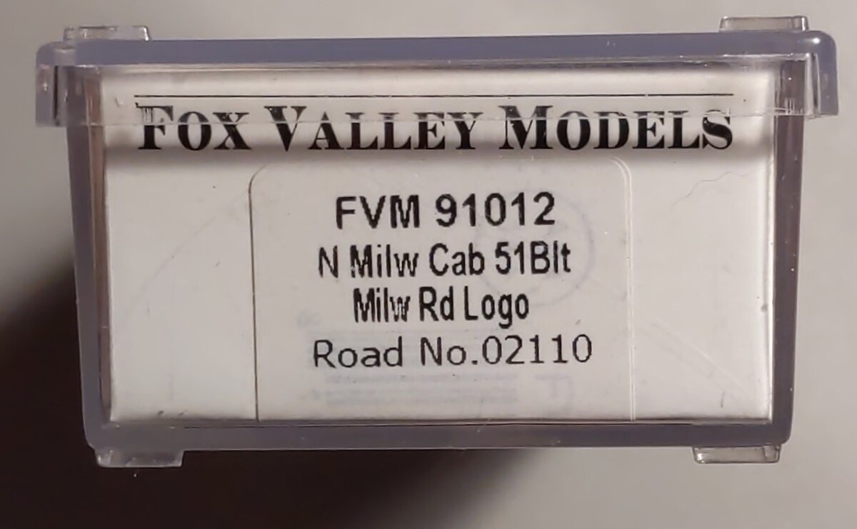 Fox Valley Models 91012 N Scale Milwaukee Road Bay Window Caboose #021 ...