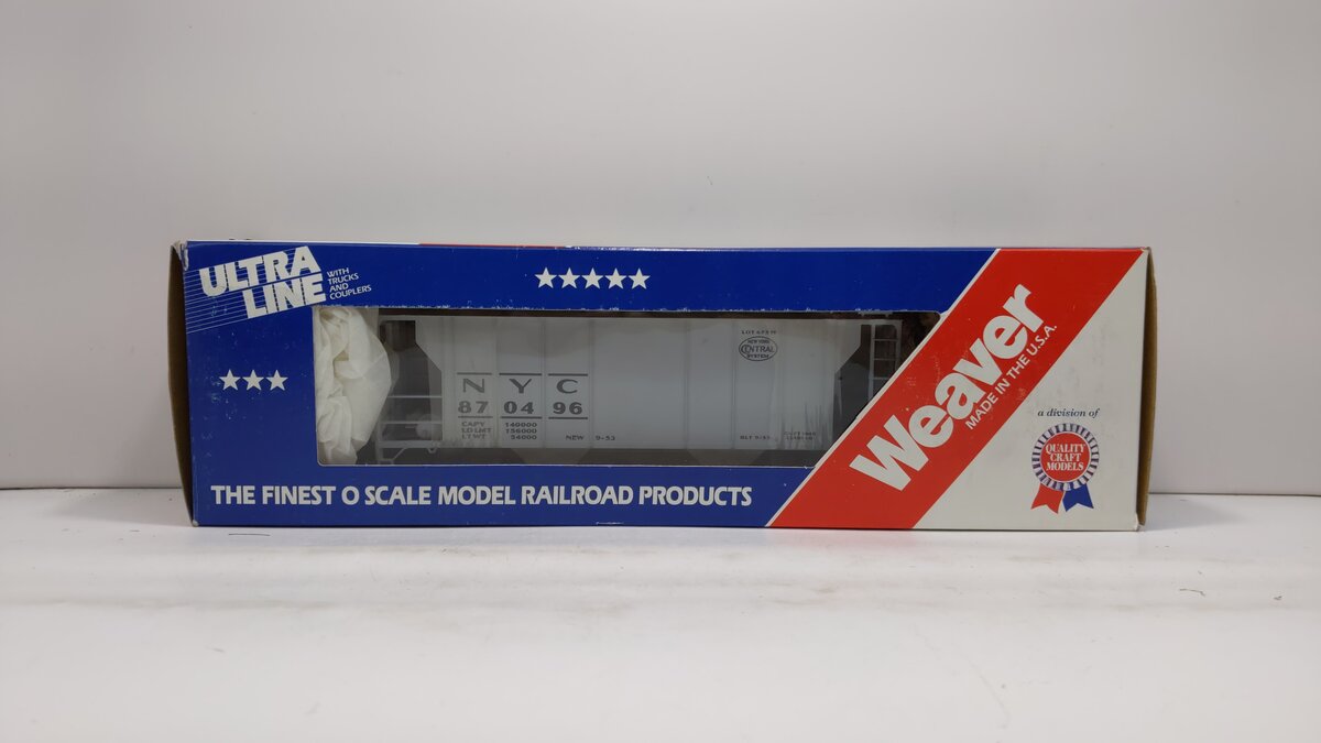 Weaver 3027 O NYC Ultra Line PS2 - 34' Covered Hopper Hi-Rail #3027 ...
