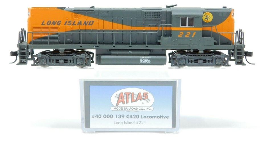 Atlas 40000139 N Scale Long Island C420 Diesel Locomotive #221 – Trainz