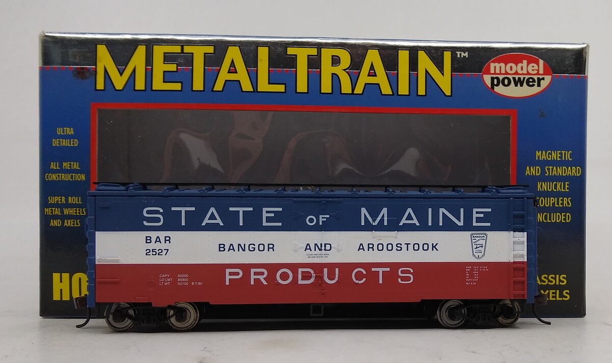 Model Power 2226 HO BAR 41' Metal Reefer #2527 – Trainz