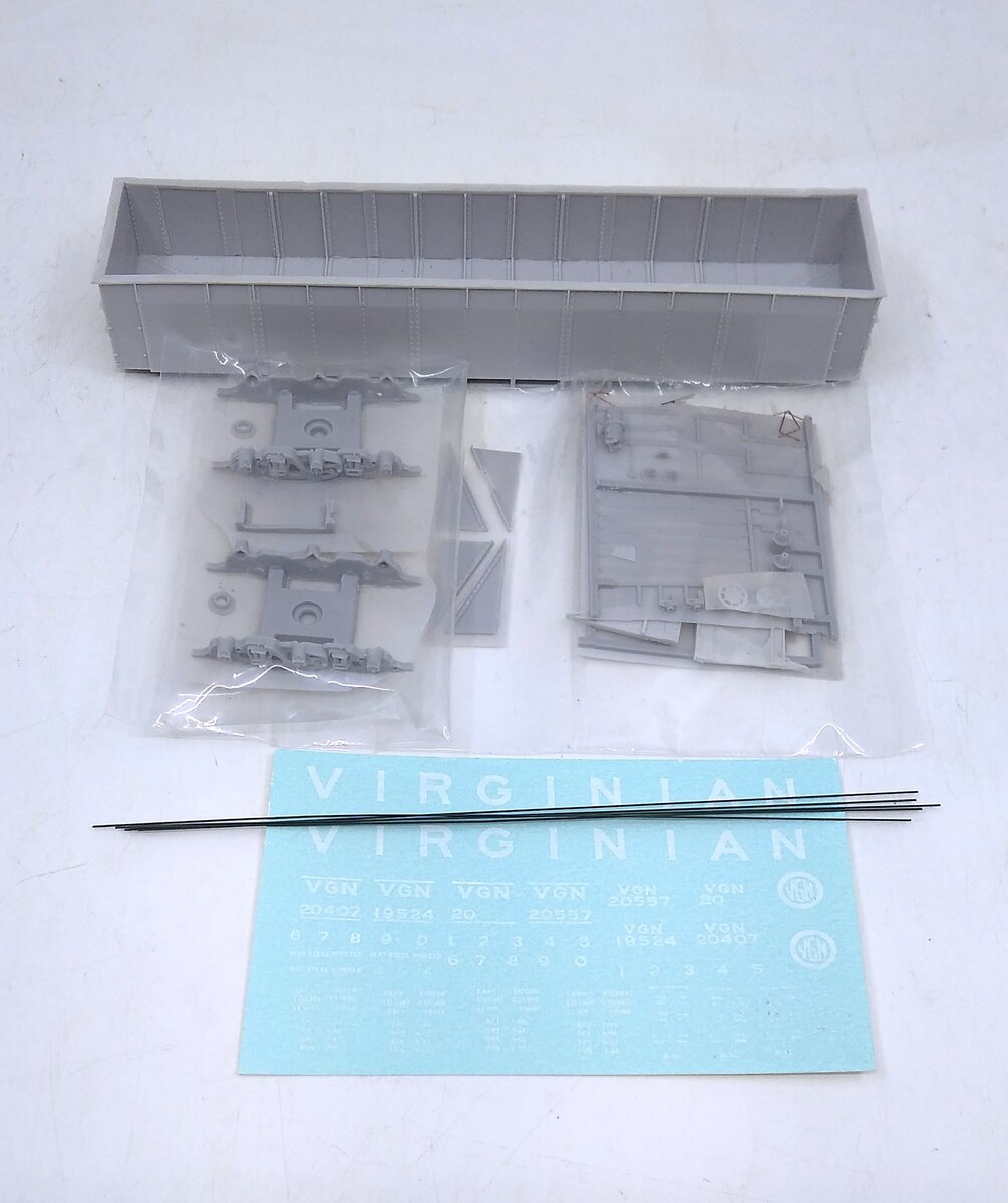 Funaro & Camerlengo 2072 HO Scale Virginian 50' Battleship Gondola 150 ...