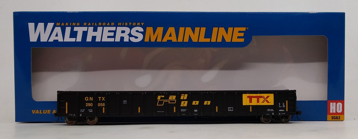 Walthers 910-6420 HO Railgon GNTX Ready to Run 68' Railgon Gondola #29 – Trainz