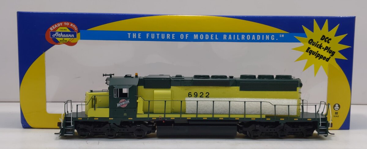 Athearn 95164 HO C&NW/Zito Yellow RTR SD40-2 Diesel Locomotive #6922 ...