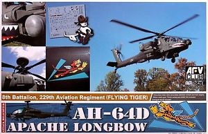 AFV Club AR72S01 1:72 Boeing AH-64D Apache Longbow Military Helicopter ...