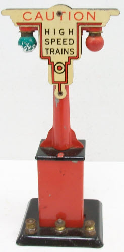 Marx 314 Vintage O Metal "Caution" Crossing Sign – Trainz