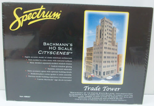 Bachmann 88007 HO Scale Spectrum Trade Tower Building Kit – Trainz