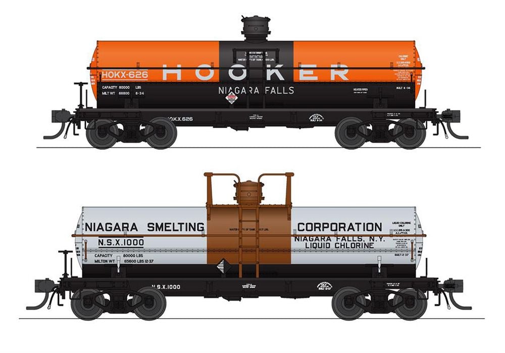 Broadway Limited 7662 HO HOKX/NSX 1940s Scheme 6000 Gallon Tank Car (S ...