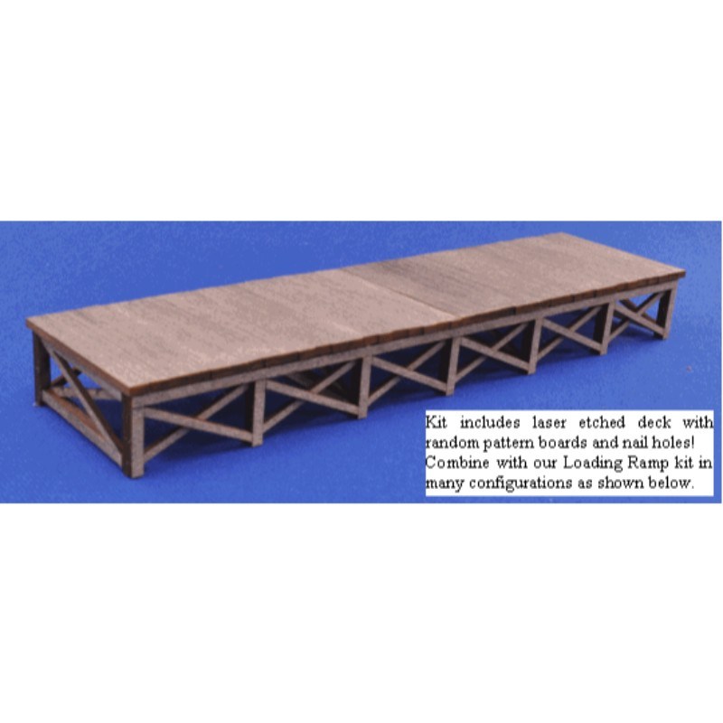 Blair Line 172 HO Wood Loading Dock Laser-Cut Building Kit – Trainz