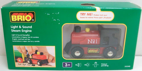 Brio 33240 Light & Sound Steam Engine – Trainz