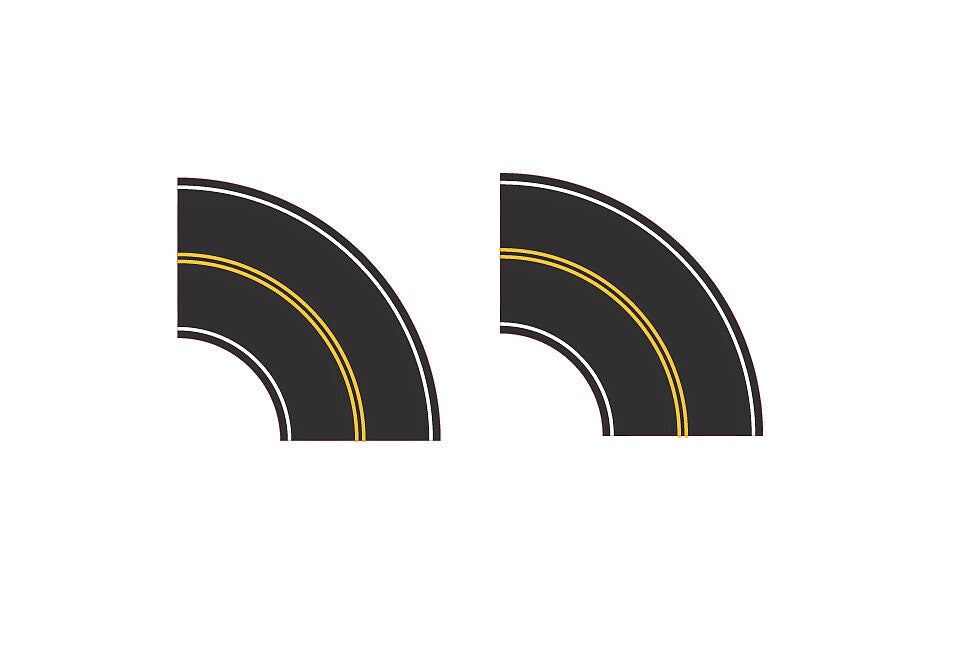 Easy Streets 3252000 N Fresh Asphalt Tight Curve – Trainz