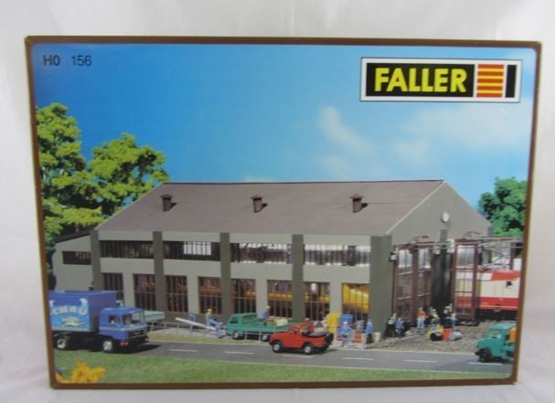 Faller 156 HO E-engine Shed Building Kit – Trainz