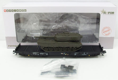 Marklin 48717 Flatcar with Leopard 2 Tank – Trainz