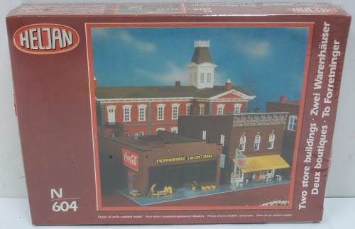 Heljan 604 Con-Cor N Scale Two Store Building Kit – Trainz