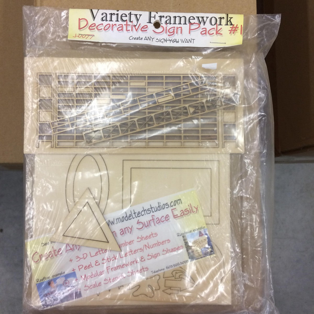 Model Tech Studios J0077 O Decorative Sign Pack #1 – Trainz