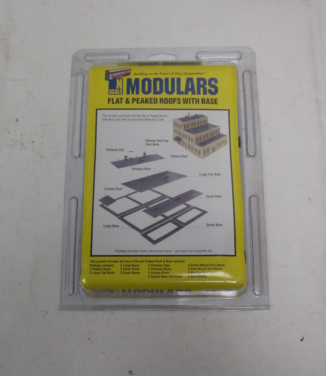Walthers 933-3280 N Flat & Peaked Roofs With Base Cornerstone Modulars ...
