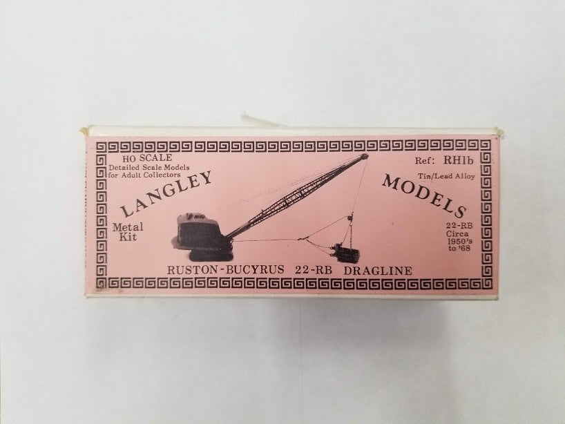 Langley Miniature Models RH1b HO Scale Ruston-Bucyrus 22-RB Dragline ...