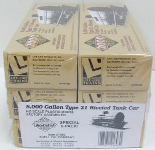 Proto 2000 21893 Life Like Shell Oil Tank Cars (Set of 6) – Trainz
