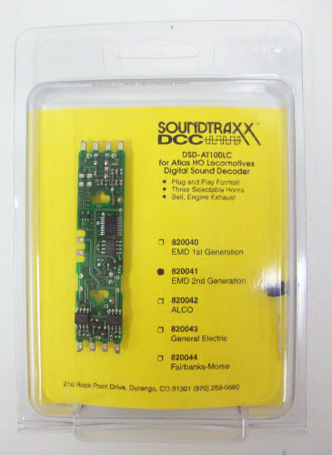 SoundTraxx 820041 DSD-AT100LC EMD 2nd Atlas – Trainz