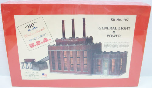 Korber 107 HO Scale General Light & Power Building Kit – Trainz