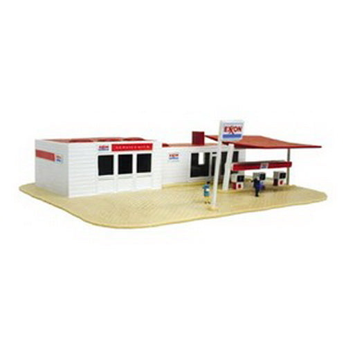 Model Power 1503 N Scale Exxon Service Station Kit – Trainz