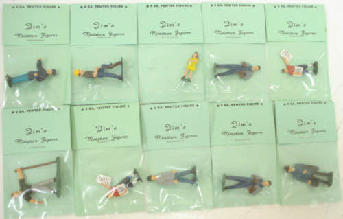 O Scale 10 Pewter Hand Painted Figures for Train Layout SALE – Trainz