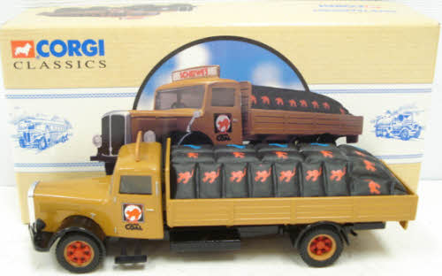 Corgi 98456 1:50 Dropside Truck with Scheiwe's Coal Load in White – Trainz