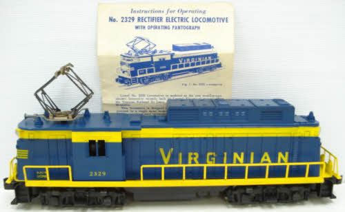 Lionel 2329 Vintage O Virginian Powered Electric Locomotive – Trainz