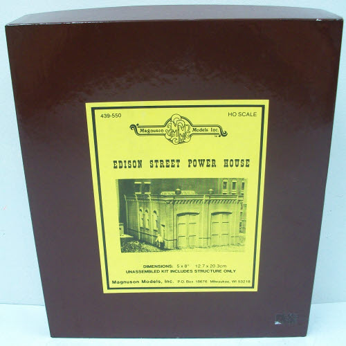 Magnuson Models 439-550 HO Scale Edison Power House Building Kit – Trainz