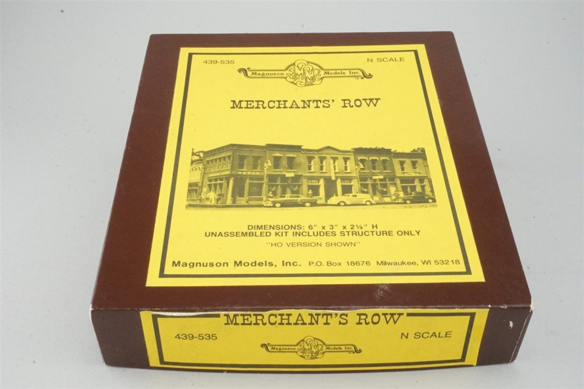 Magnuson Models 439-535 N Scale Merchant's Row Building Kit – Trainz